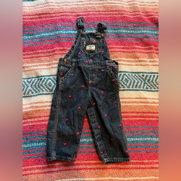 OshKosh B'gosh | Bottoms | Oshkosh Heart Denim Overalls | Poshmark